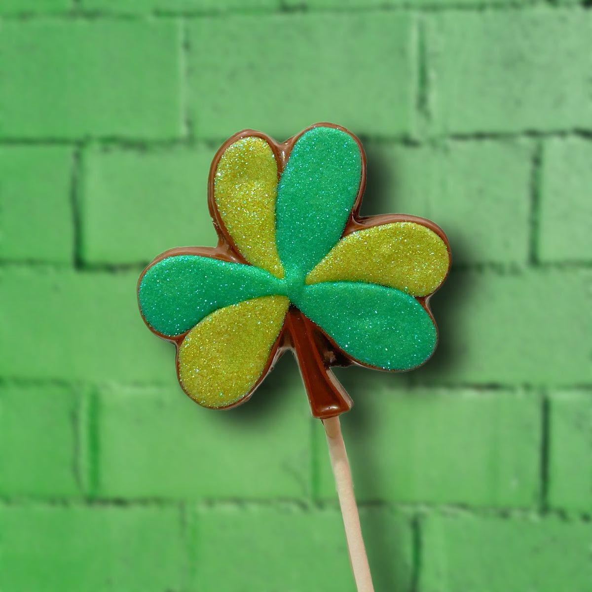 Shiny Shamrock Lollipop – Sweet Expressions